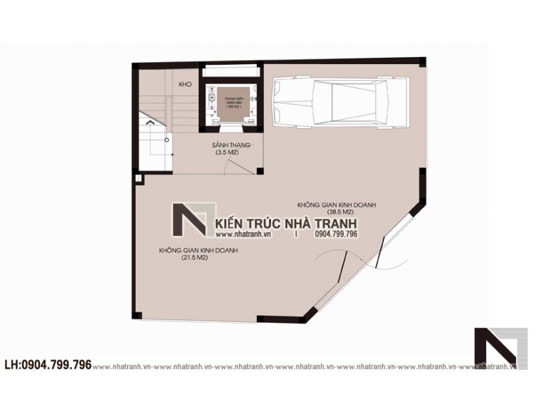 MẪU THIẾT KẾ NHÀ LÔ GÓC 2 MẶT TIỀN 6 TẦNG ĐỂ Ở KẾT HỢP KINH DOANH NT ...